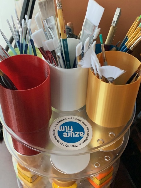 Azure Film Spool Paintbrush organizing cups Vase Mode by Jim_Killie ...