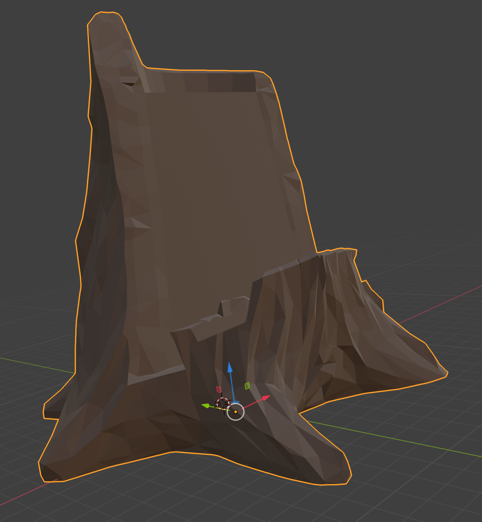 Low poly tree stump tablet stand by nerd_merdules | Download free STL ...
