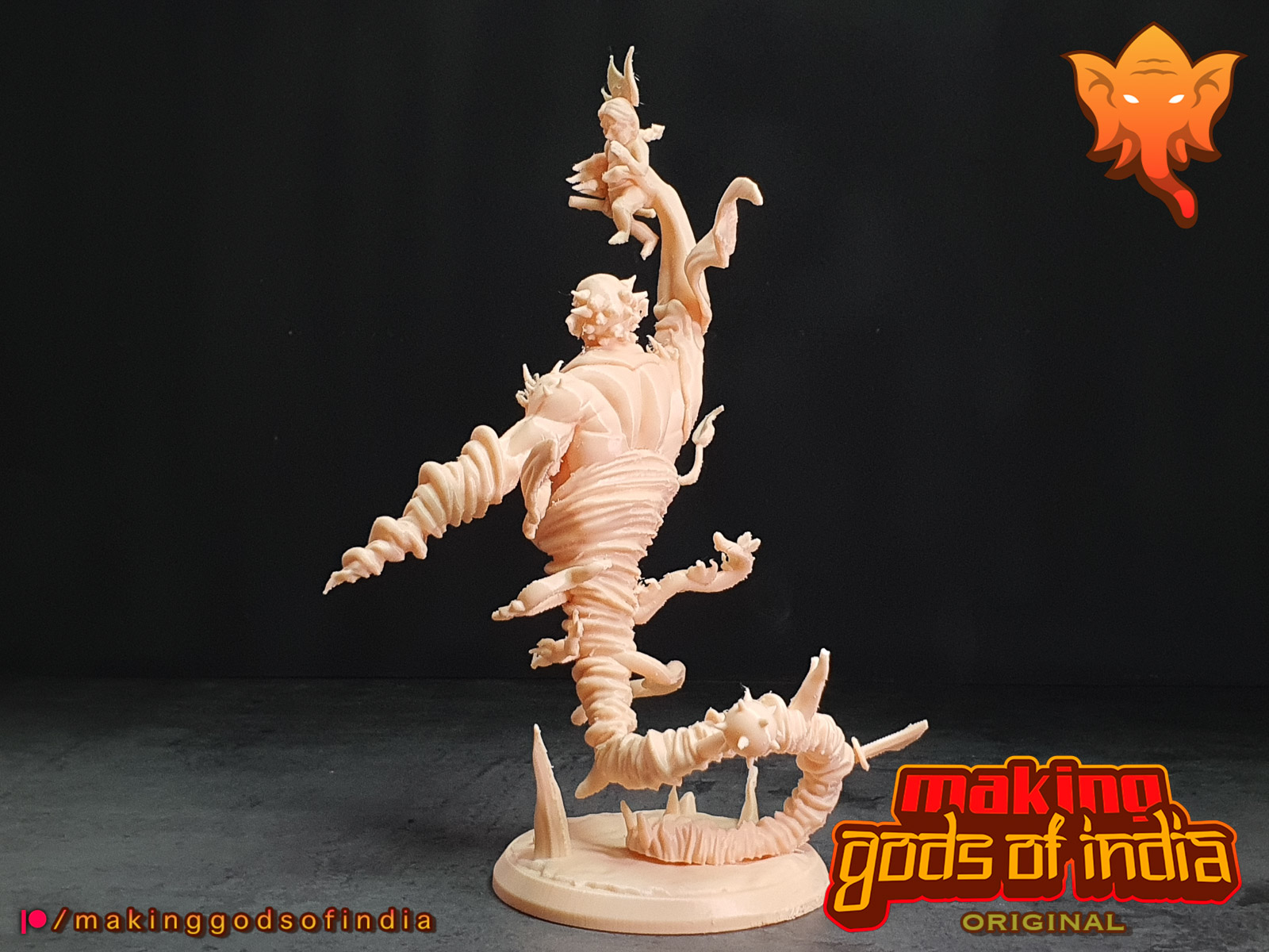 Baby Krishna & Trinavarta The Tornado Demon by Vedic Futura | Download ...