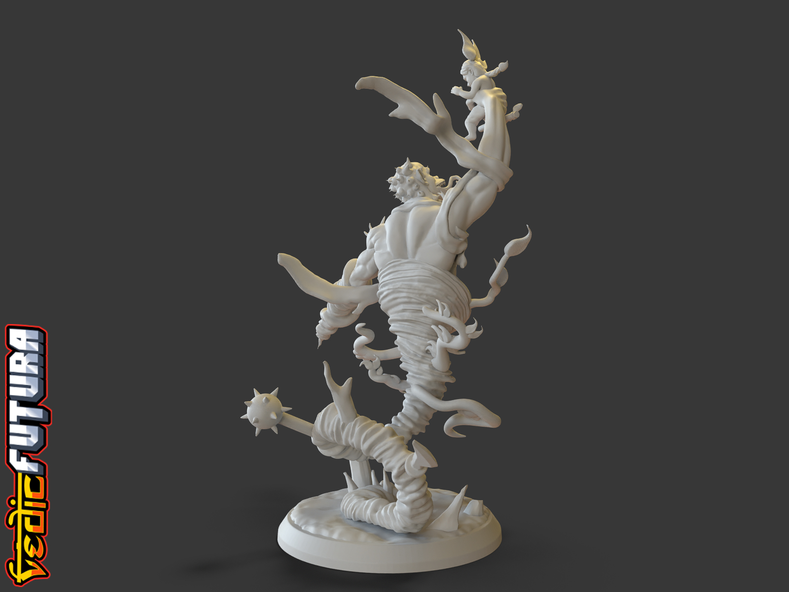 Baby Krishna & Trinavarta The Tornado Demon by VedicFutura | Download ...
