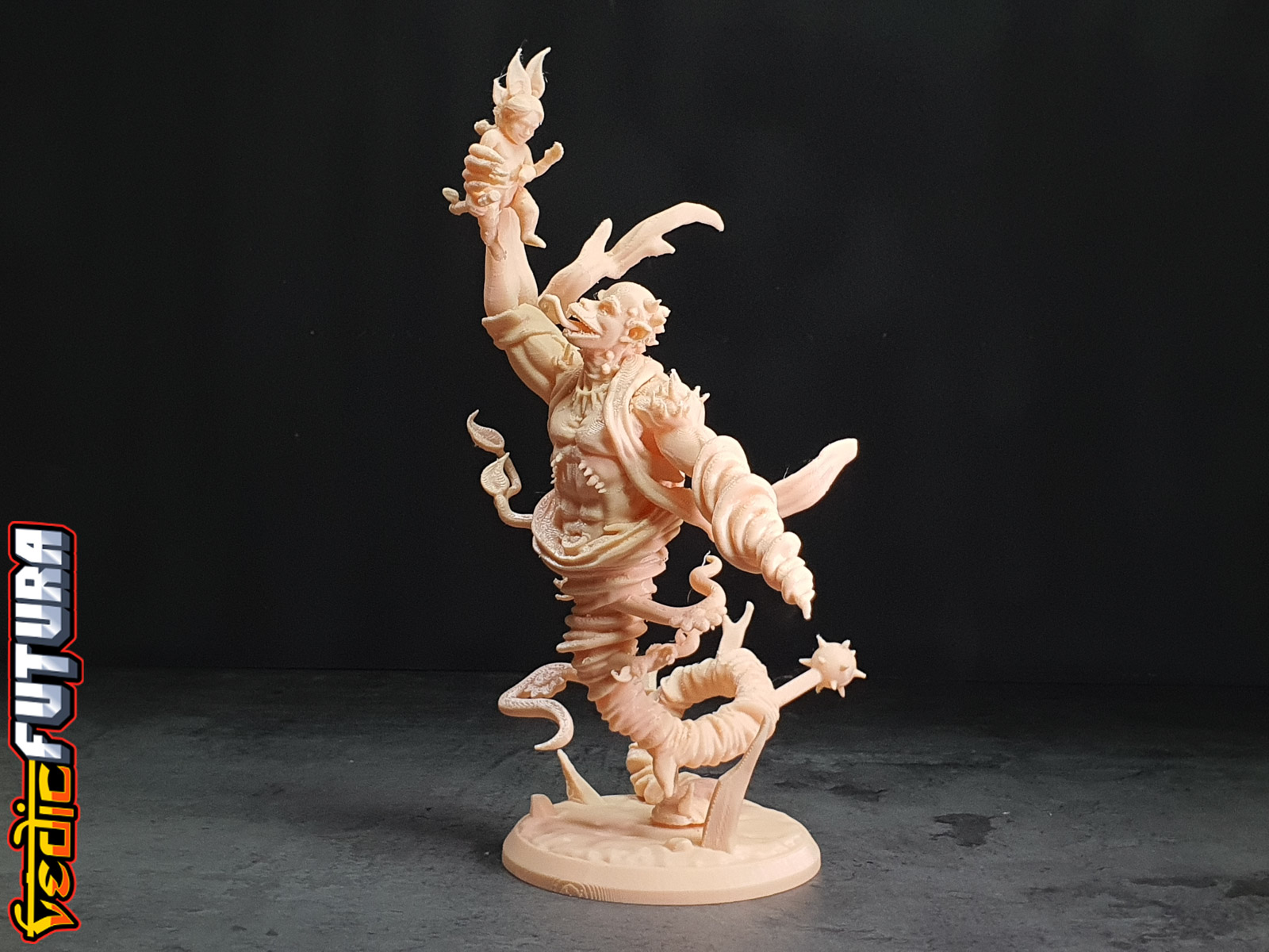 Baby Krishna & Trinavarta The Tornado Demon by VedicFutura | Download ...