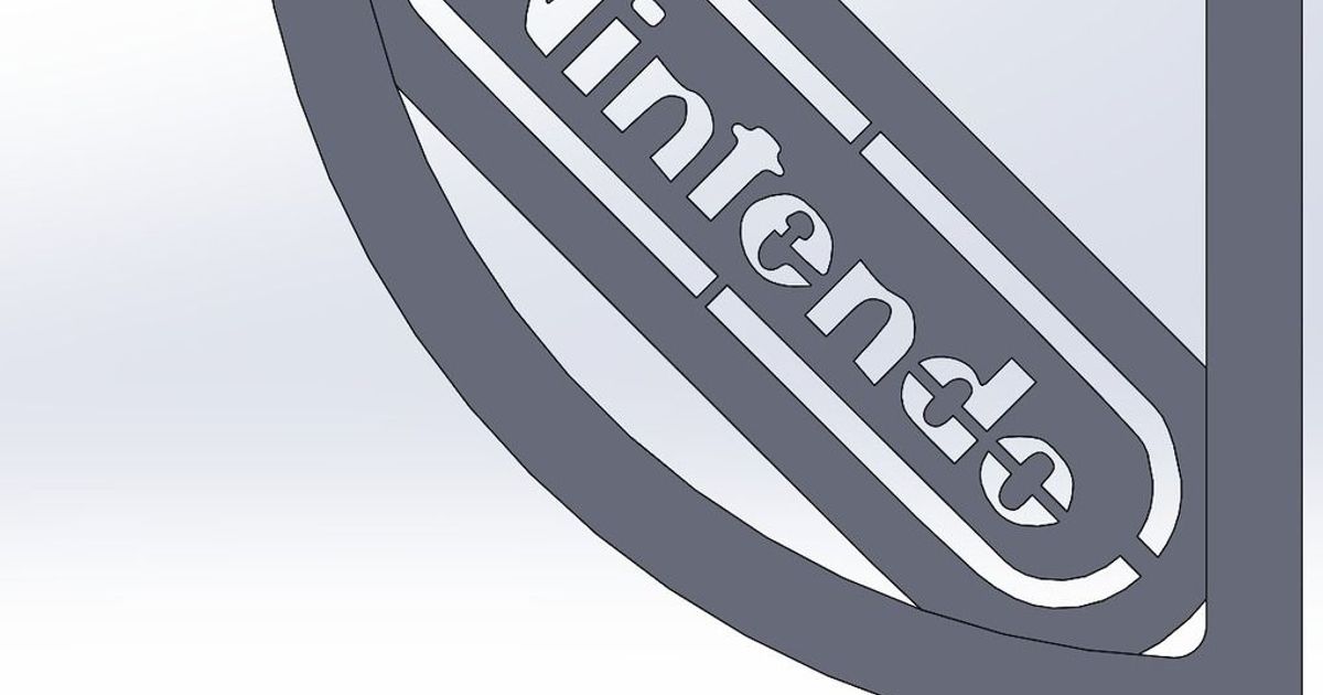 EQUERRE D'ÉTAGÈRE LOGO NINTENDO by RustyVince63 | Download free STL ...
