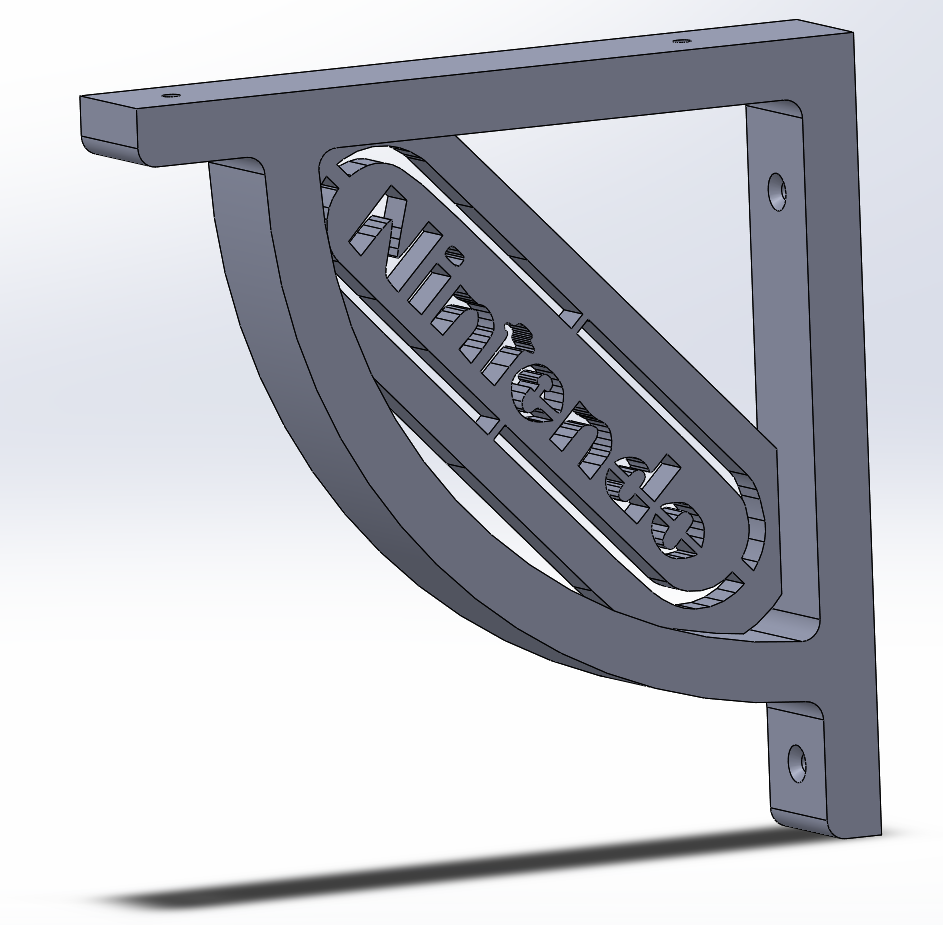 EQUERRE D'ÉTAGÈRE LOGO NINTENDO by RustyVince63 | Download free STL ...