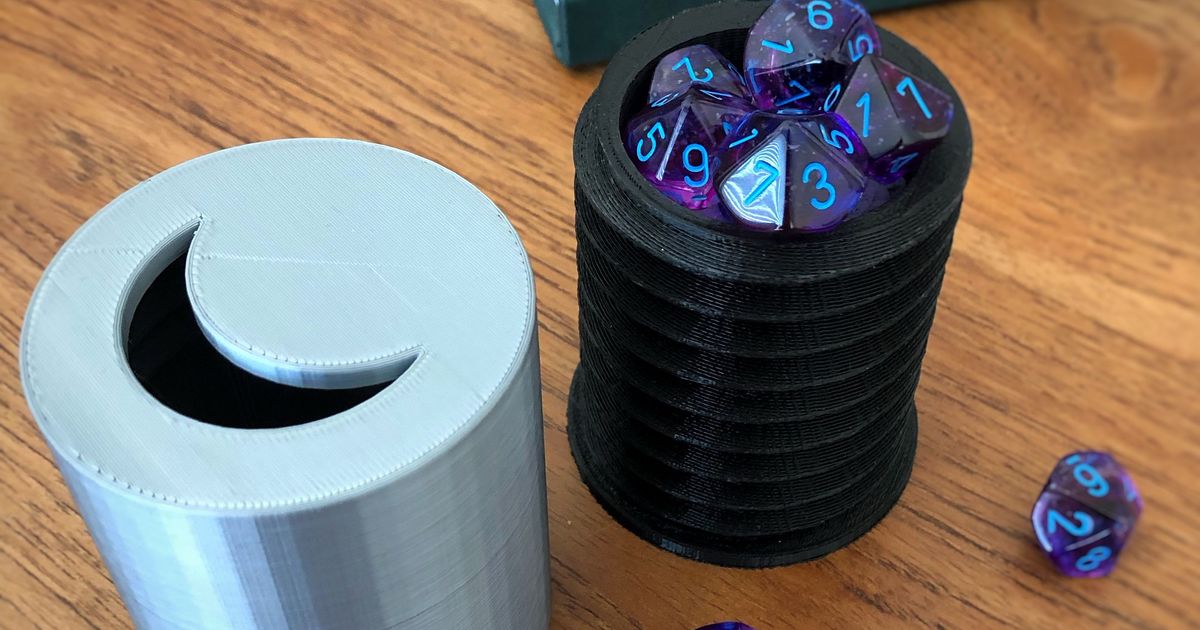 Threaded Tube Dice Box by Agent Mess | Download free STL model ...