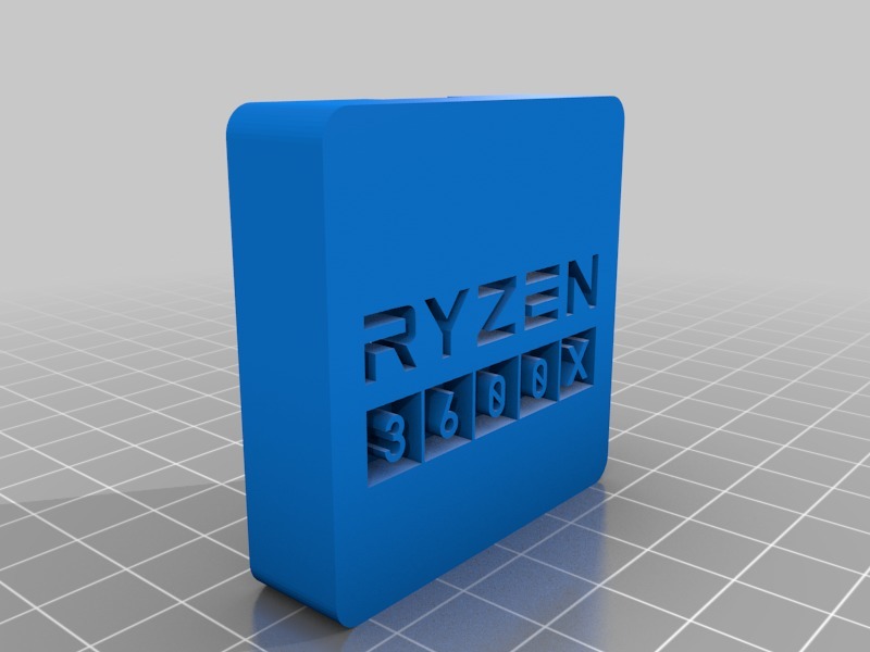 AMD CPU Box compatible Ryzen Zen+ ZEN2 : 2600X 3700X etc. by Peggy67 ...