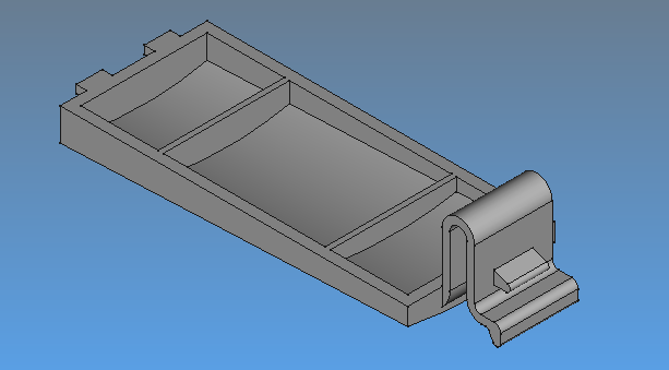 Toshiba TV remote control battery cover by DBosch | Download free STL ...
