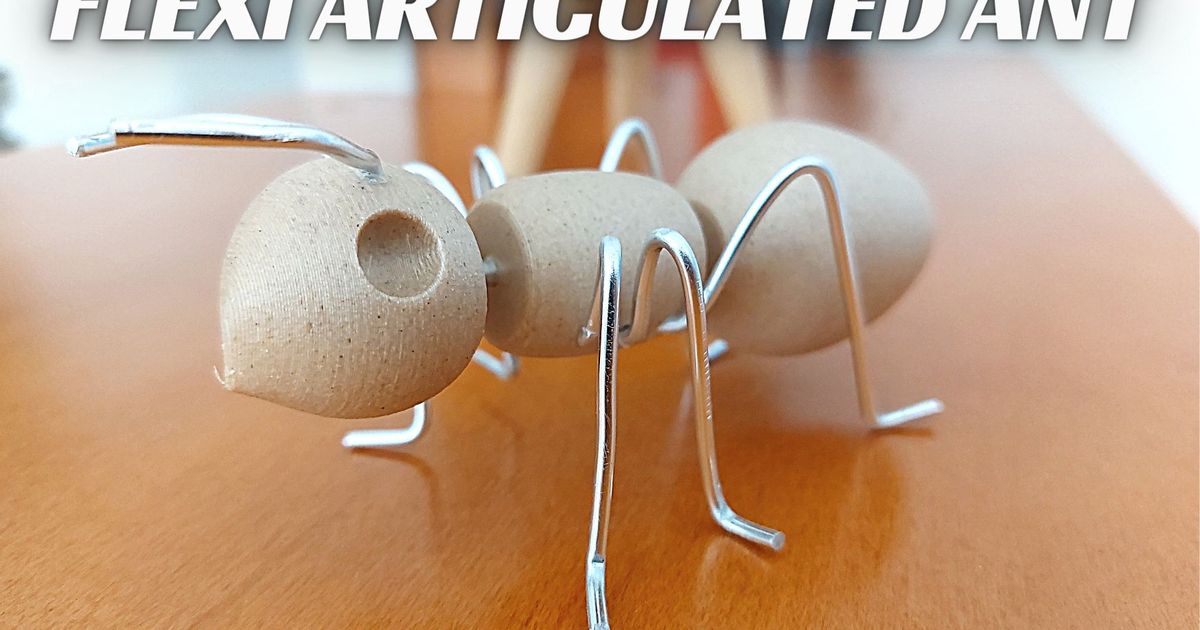 Flexi Articulated Ant by DQuidu | Download free STL model | Printables.com