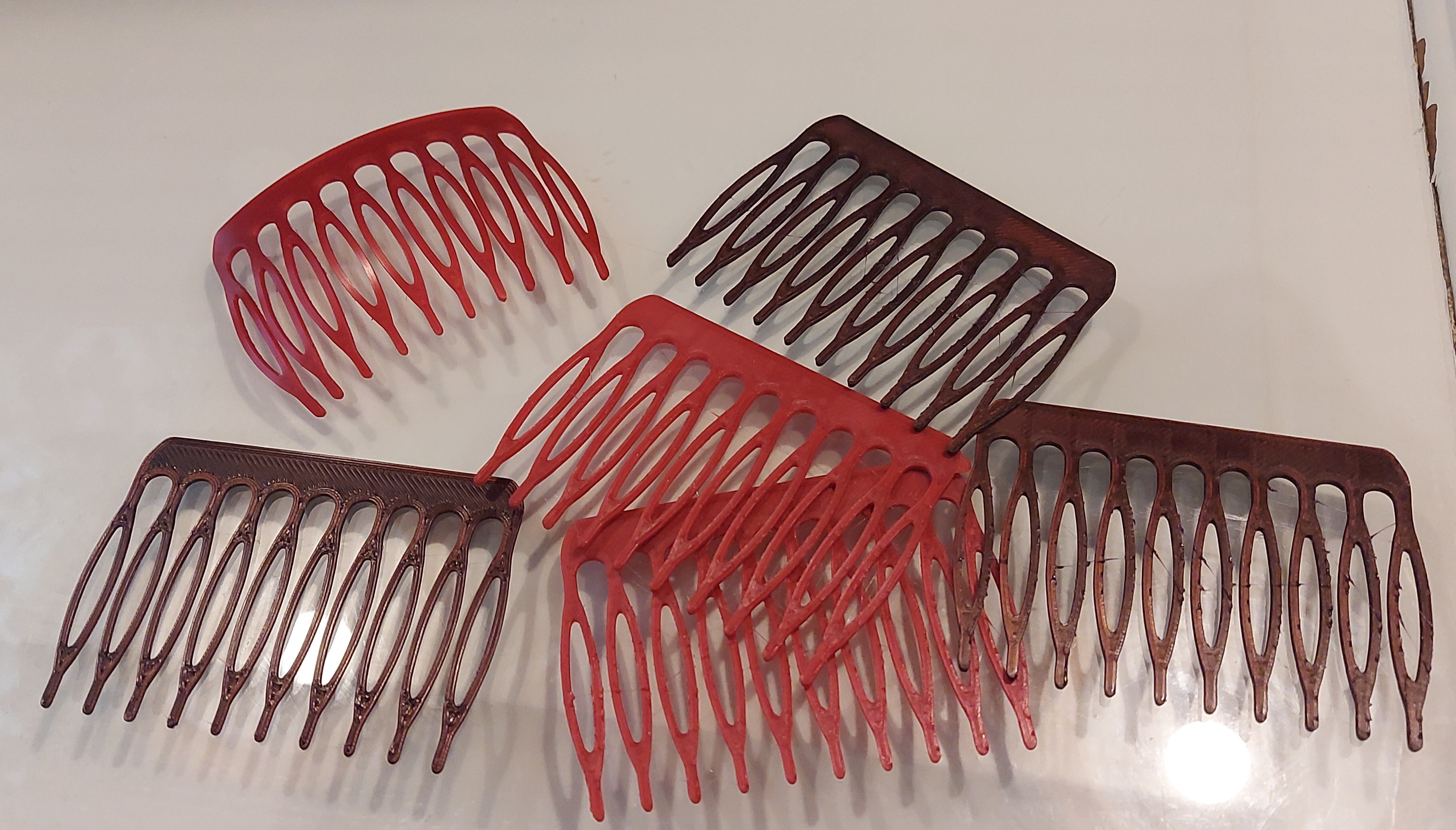 Hair comb, print flat, form with heat by SonjaSelena | Download free ...