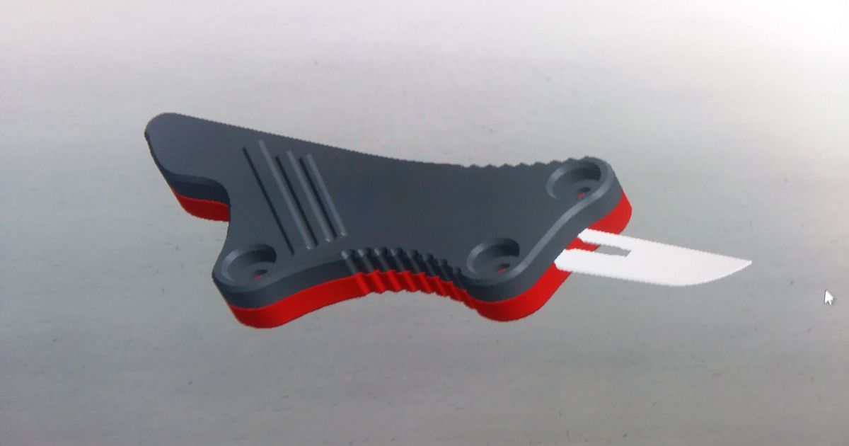 Simple Blade Holder by RSAMusgrave | Download free STL model ...