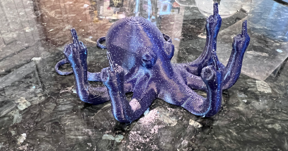 Rude Octopus - Easy Print Hands - Smoothed by feistykitty | Download ...