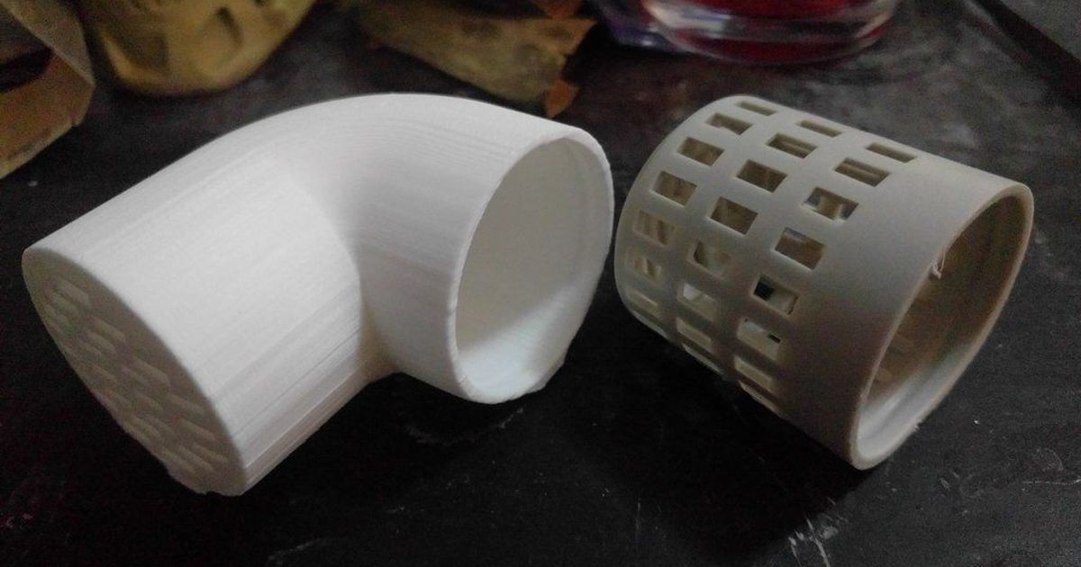 Intex Pool Right Angle Filter Cap by beerman | Download free STL model ...