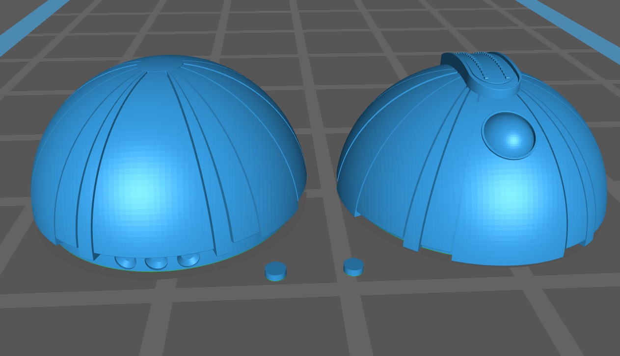 Star Wars split Droid Popper EMP / Thermal Detonator for 1:12 , 1:6 and ...