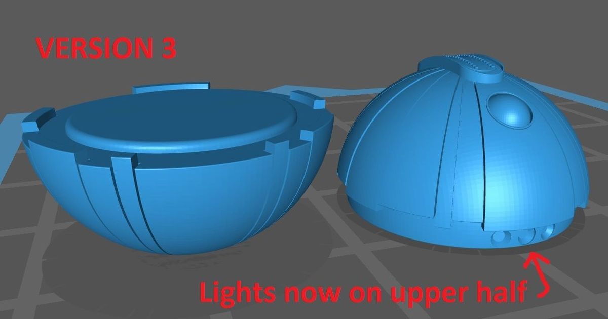 Star Wars split Droid Popper EMP / Thermal Detonator for 1:12 , 1:6 and ...