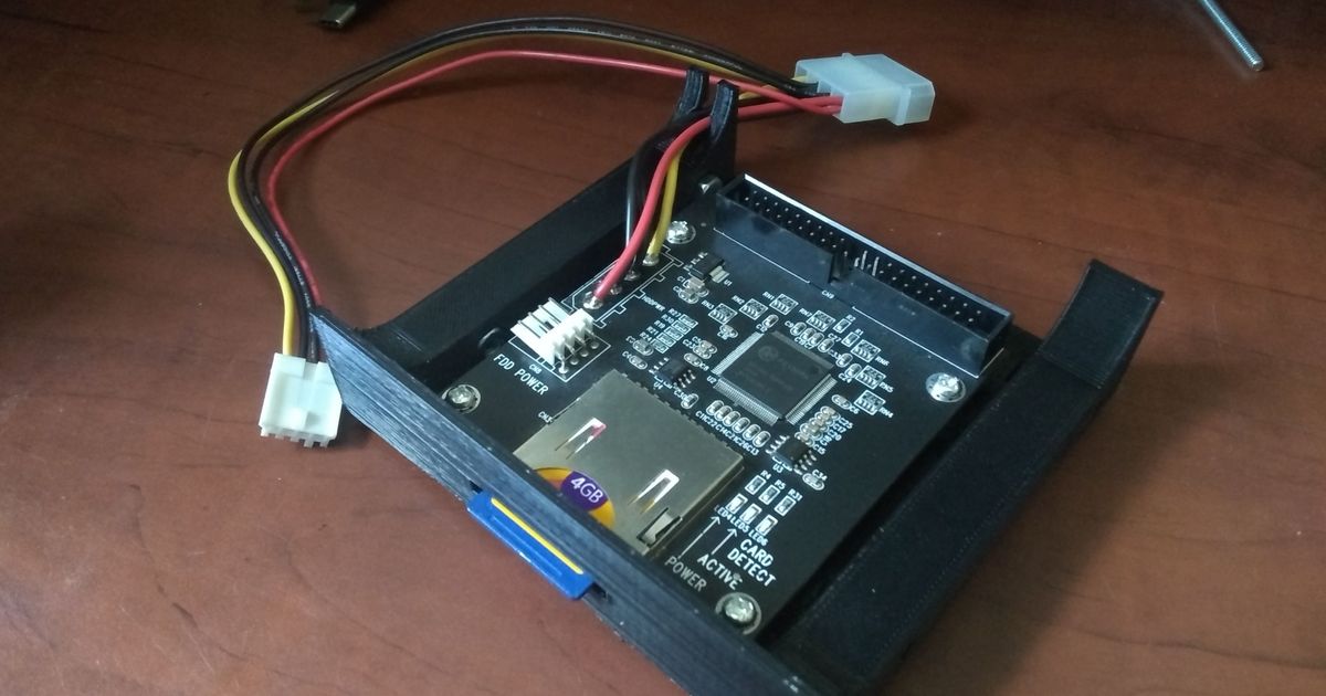 SD to IDE 3 1/2" Enclosure by shawndw | Download free STL model ...