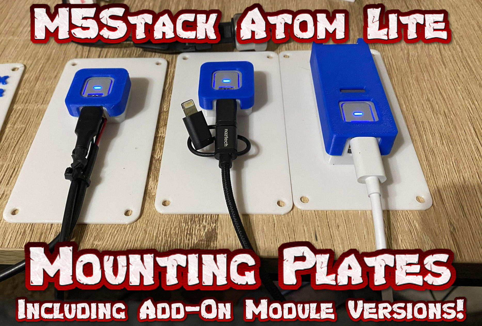 M5Stack Atom Lite IOT Development Board Mounting Plates / Covers by ...