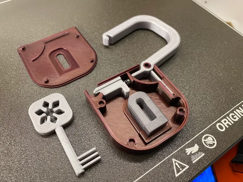 Fully functional Padlock por Silfer | Descargar modelo STL gratuito ...