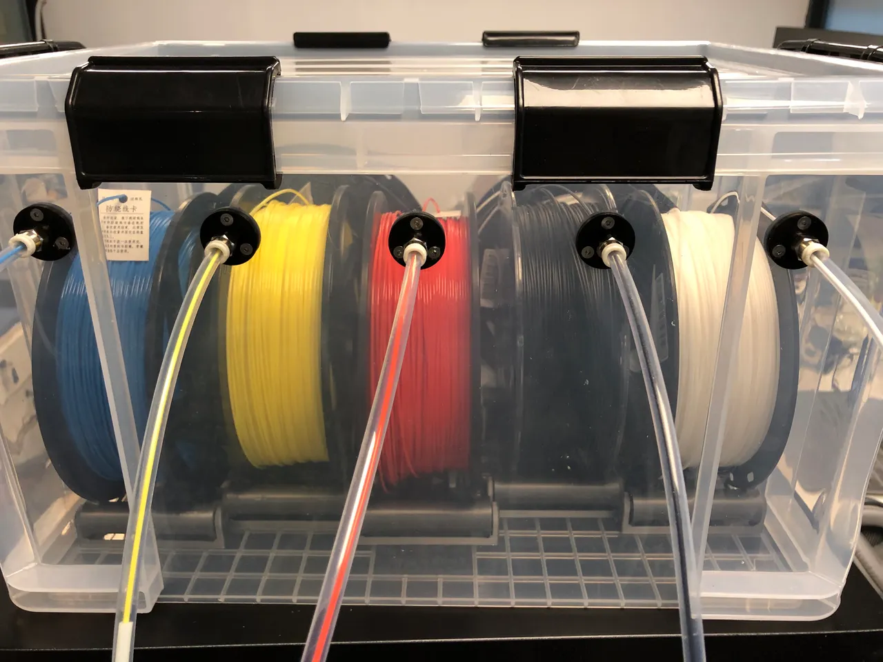 Filament spool dry box for MMU by YUN3D | Download free STL model ...
