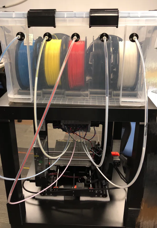 Filament spool dry box for MMU by YUN3D | Download free STL model ...