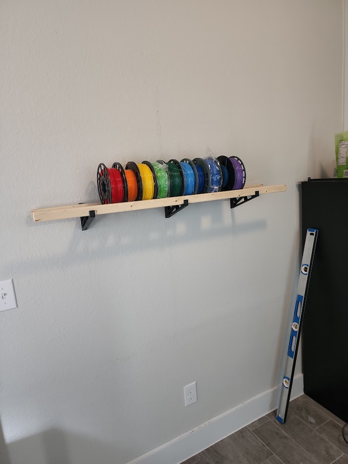 Spool Wall Holder Brackets (1x2 lumber) by Diggle | Download free STL ...