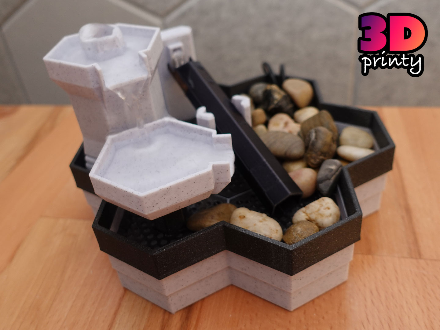 Modular Desktop Fountain by 3D Printy | Download free STL model ...