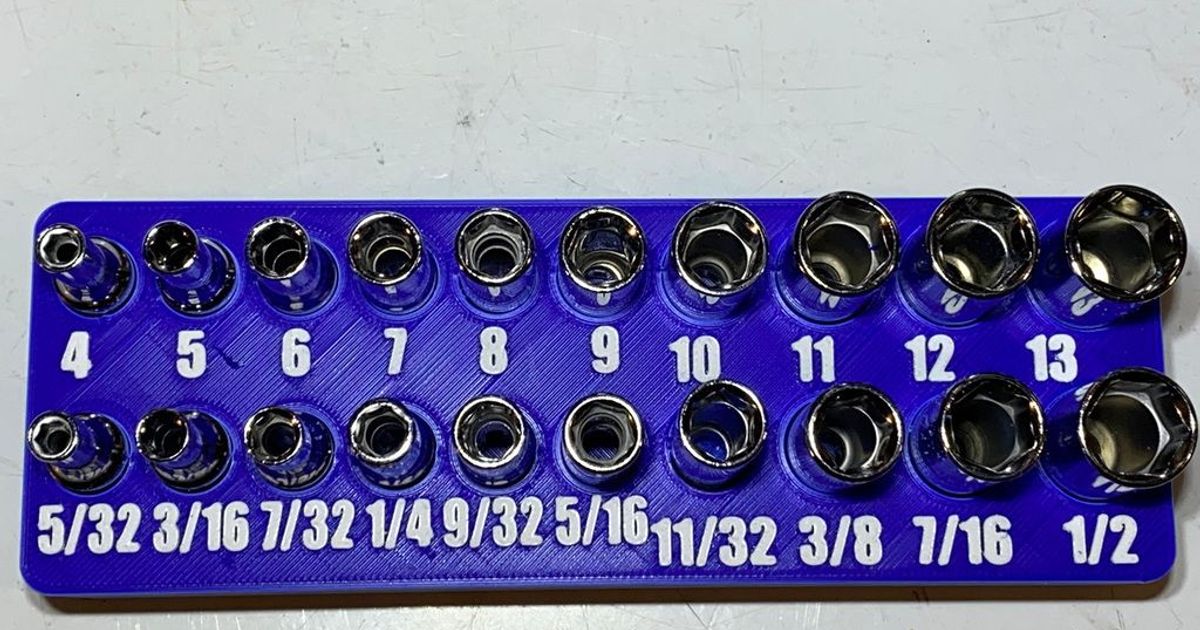Deepwell Socket Holder with integrated Magnets. by Mosfet555 | Download ...