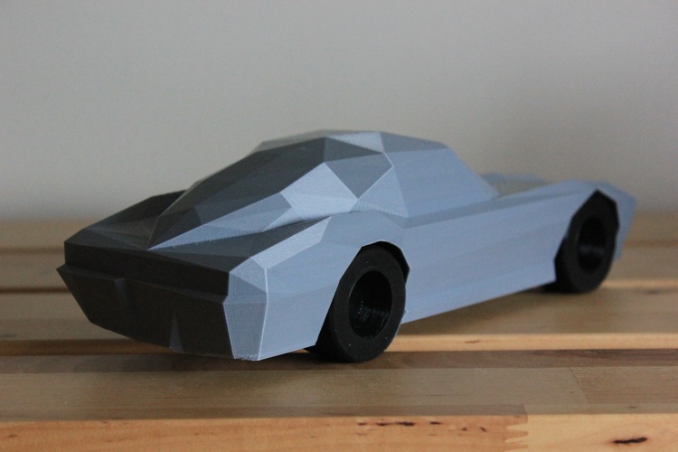 Low-Poly Chevy Corvette Stingray by Turtleman | Download free STL model ...