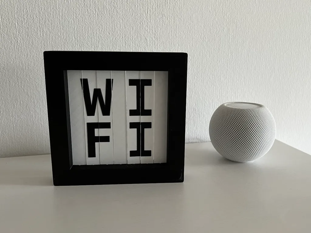 Customizable WIFI QR-Code Display by Sebastian | Download free STL ...