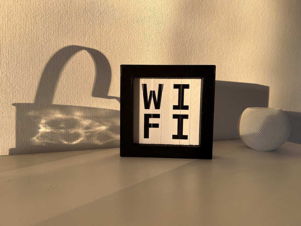 Customizable WIFI QR-Code Display by Sebastian | Download free STL ...