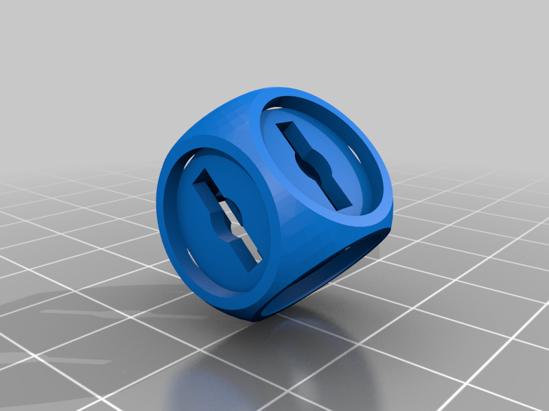Editable Dice by Dr Operator | Download free STL model | Printables.com
