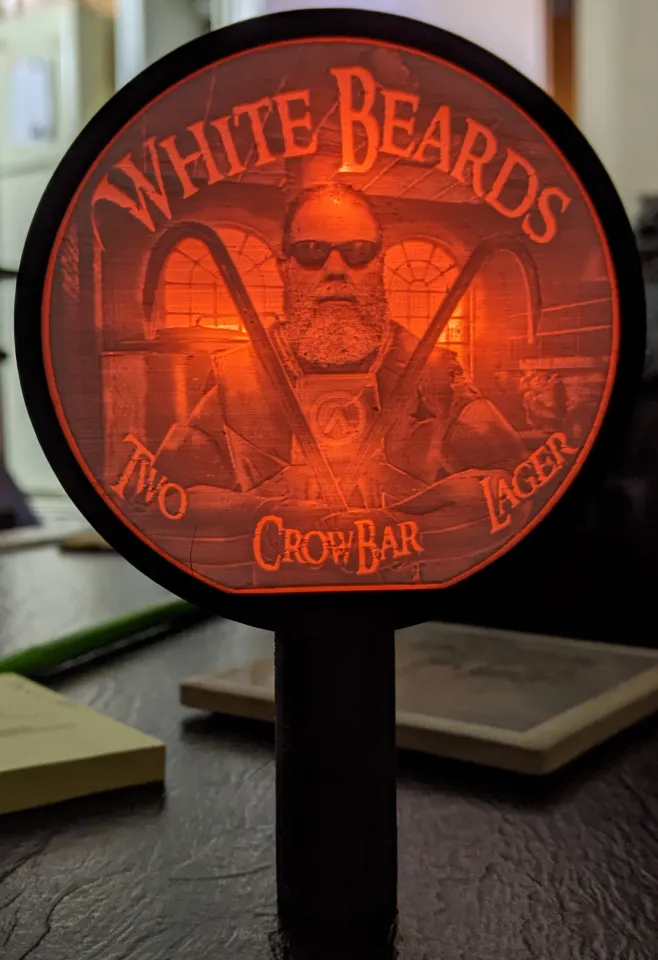 Lithophane Beer Tap Handle by David | Download free STL model ...