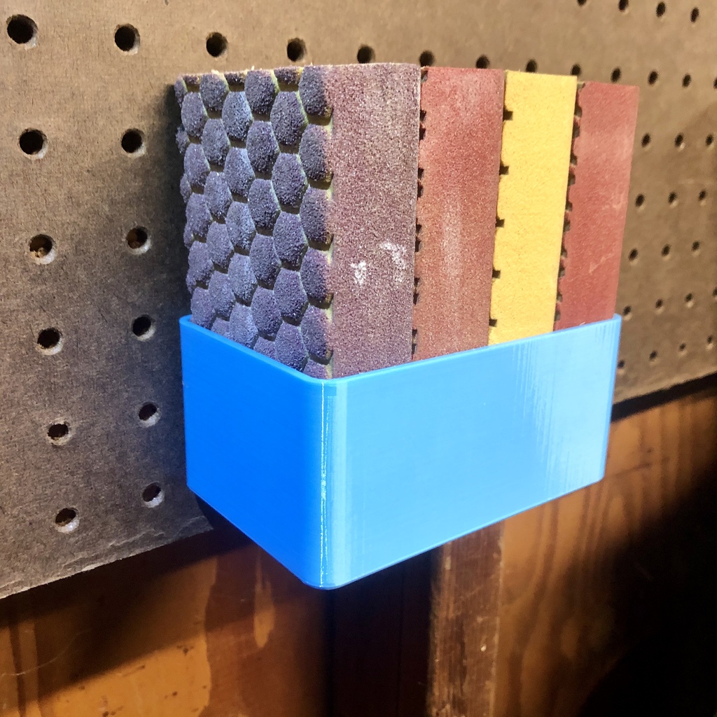 Pegboard Sanding Sponge Caddy by Chipped Builds || Ashley | Download ...