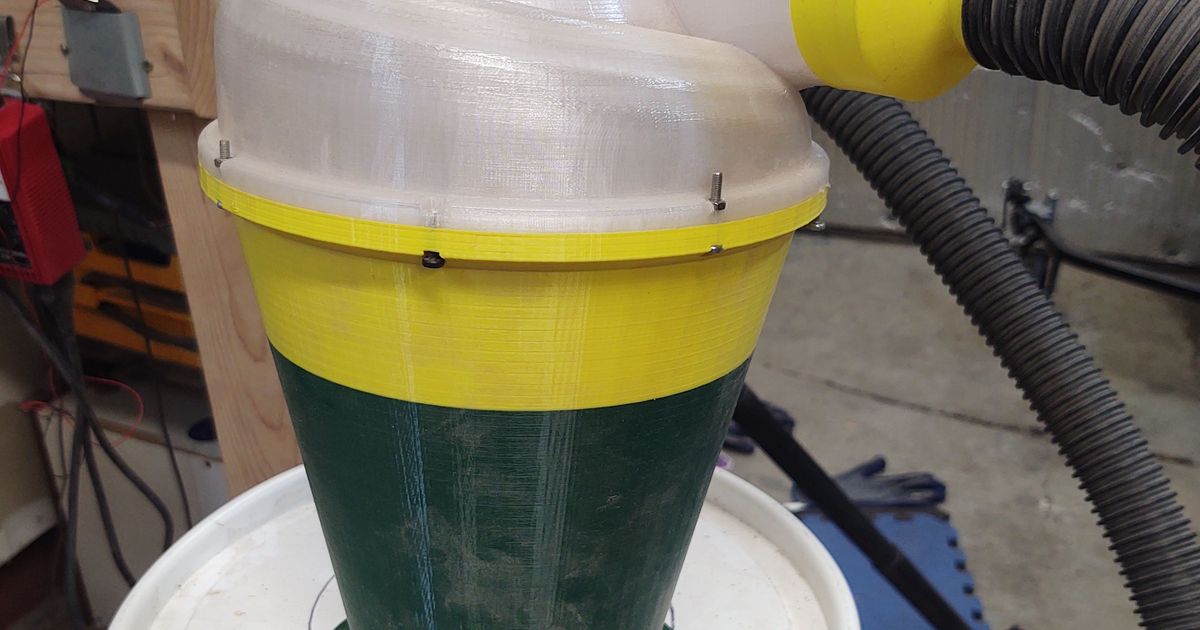 Cyclone dust collector for home/shop vacuum Remixed by benji - MakerWorld