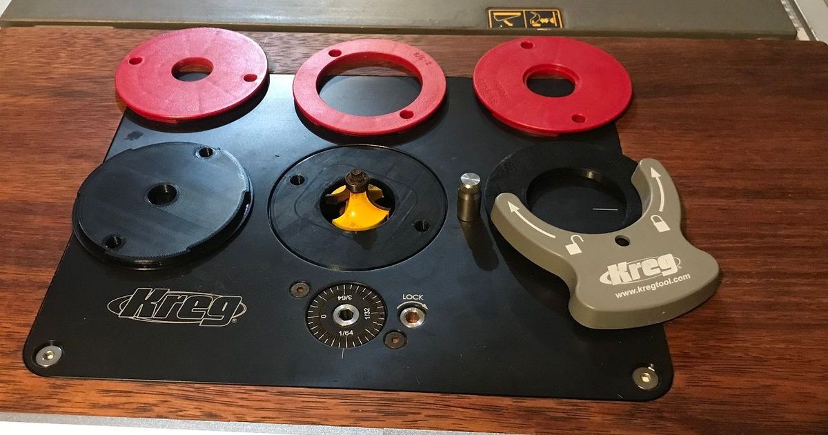 Router Table Insert Rings ( Kreg ) Remix Remixed by ostat - MakerWorld