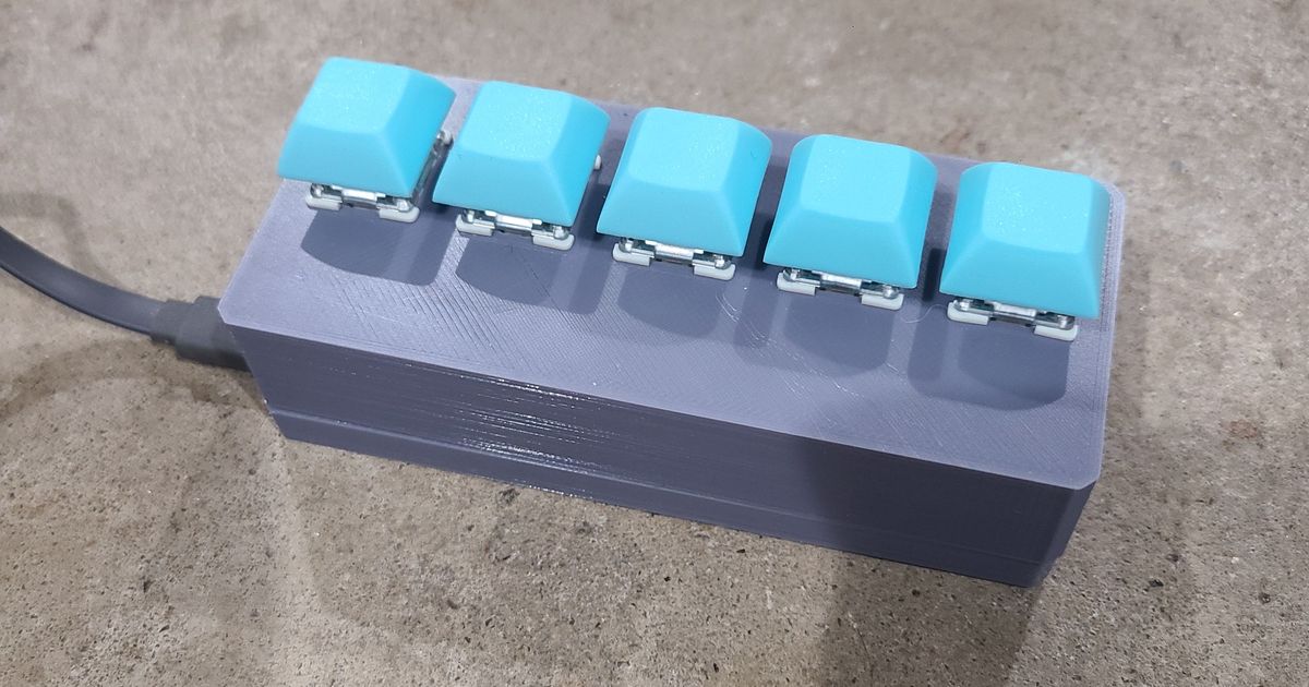 Micro Macro Keypad by Matt Braddock | Download free STL model ...