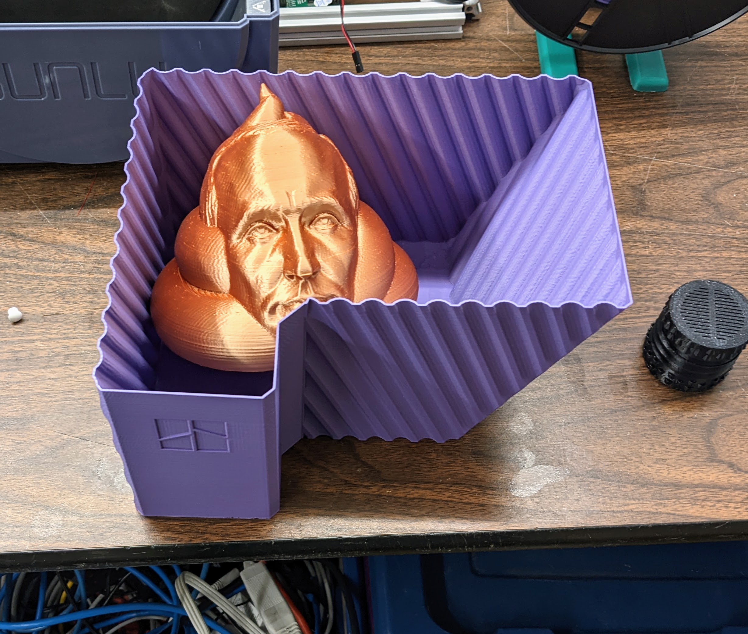 Bambu Lab X1 Vase Mode Filament Poop Bucket by MortalWombat | Download ...