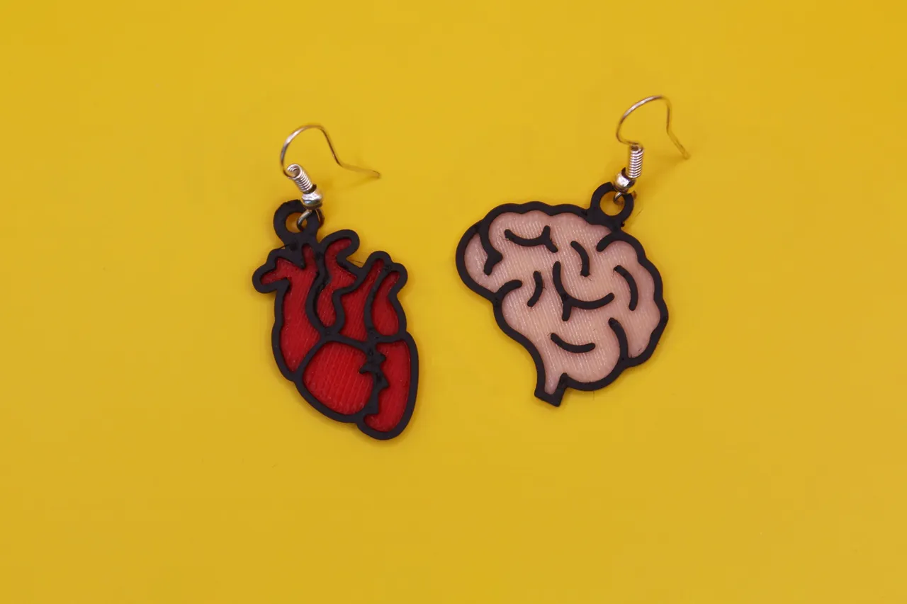 Anatomical heart earrings by twothingies | Download free STL model ...