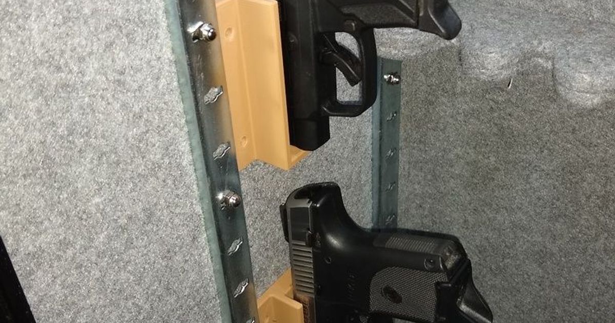 Magnetic Pistol Holder by Justin Spanier | Download free STL model ...