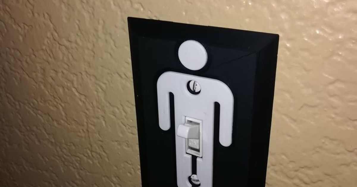 Manhood Switch Plate Cover by Justin Spanier | Download free STL model ...