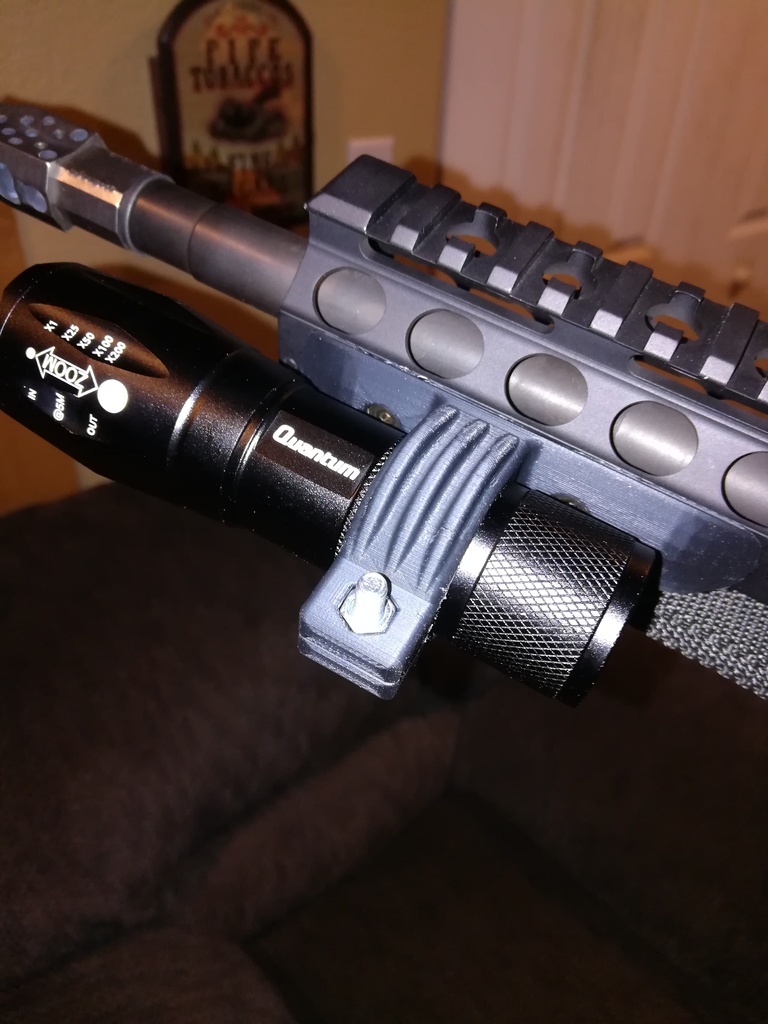 Keymod Flashlight Mount by Justin Spanier | Download free STL model ...
