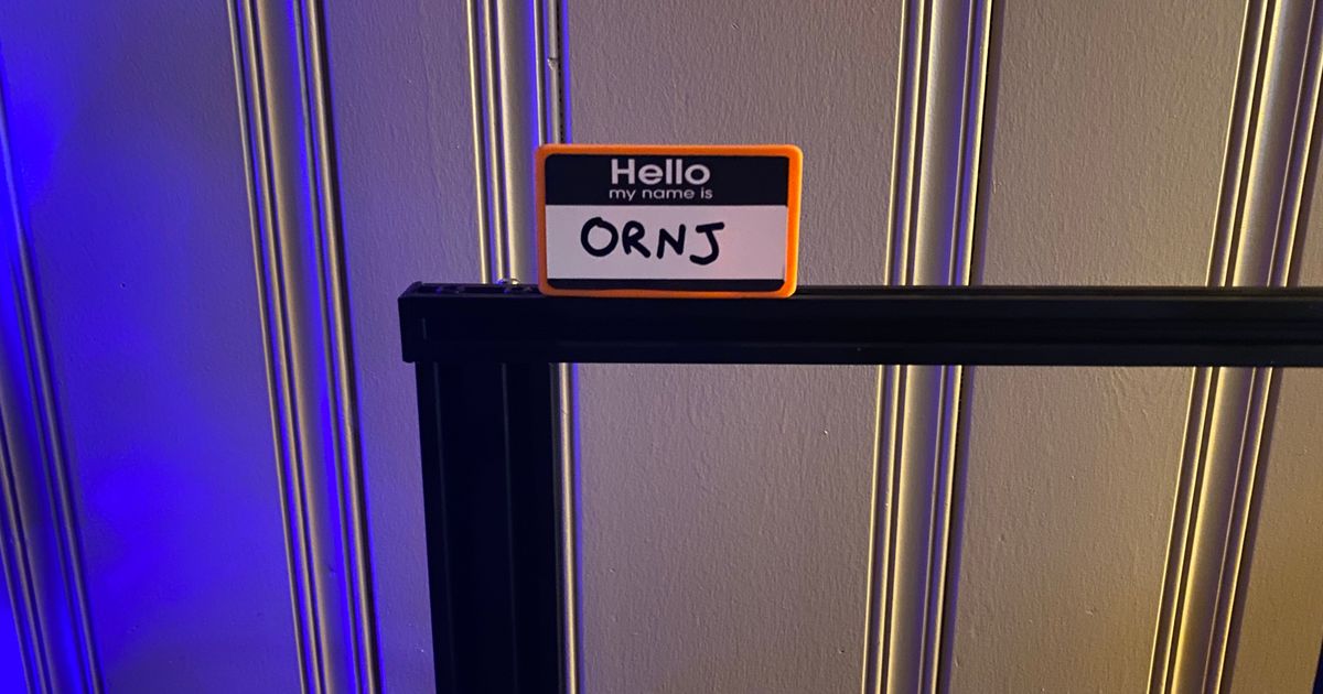 Color Tag / Name tag for Printer by WhatFreshHell | Download free STL ...