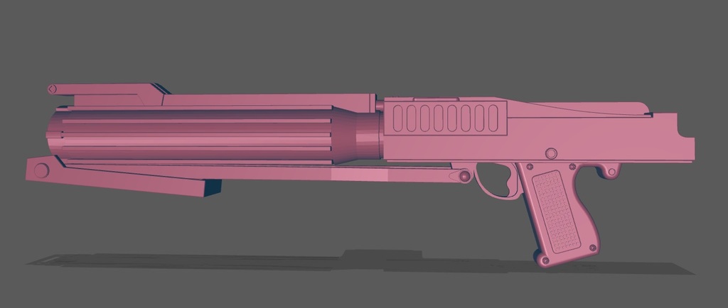 Star Wars DC15-X blaster rifle with folded stock from Revenge of the ...