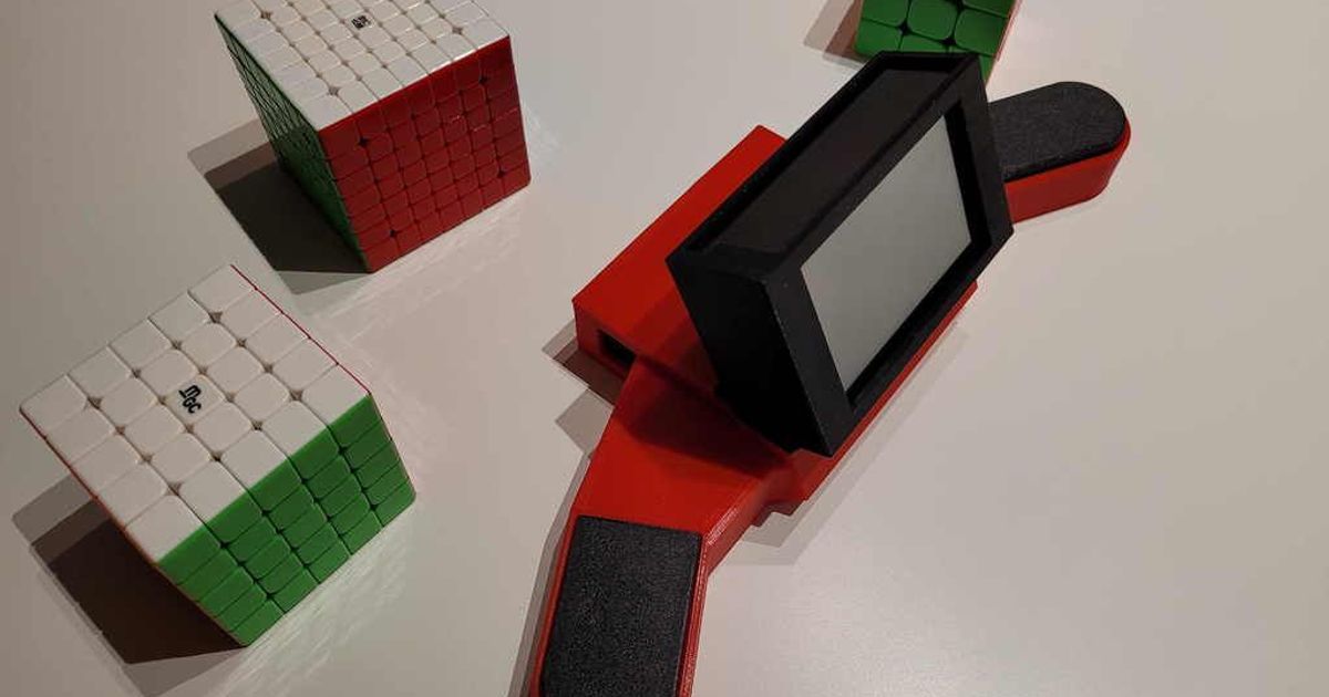 PiMat Rubiks Cube Timer by mrusse | Download free STL model ...