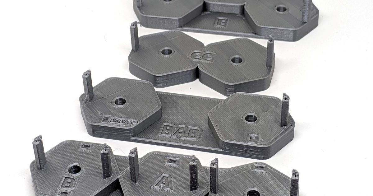 Magnet Insertion & Drill Guide Tools For Axolote Hex Walls by Robagon3D ...