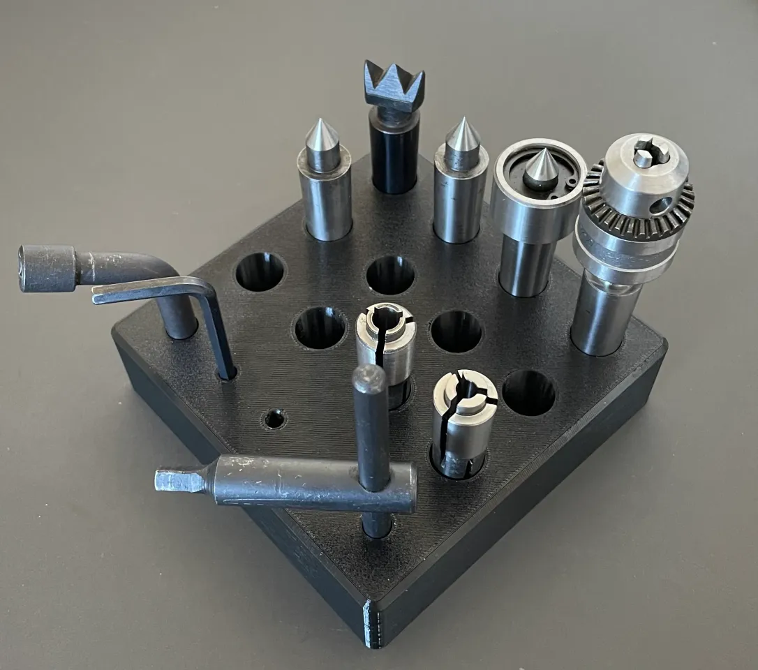 MT2 / MK2 Tool Holder Stand for Mini Lathe by Scientific Prototypes ...