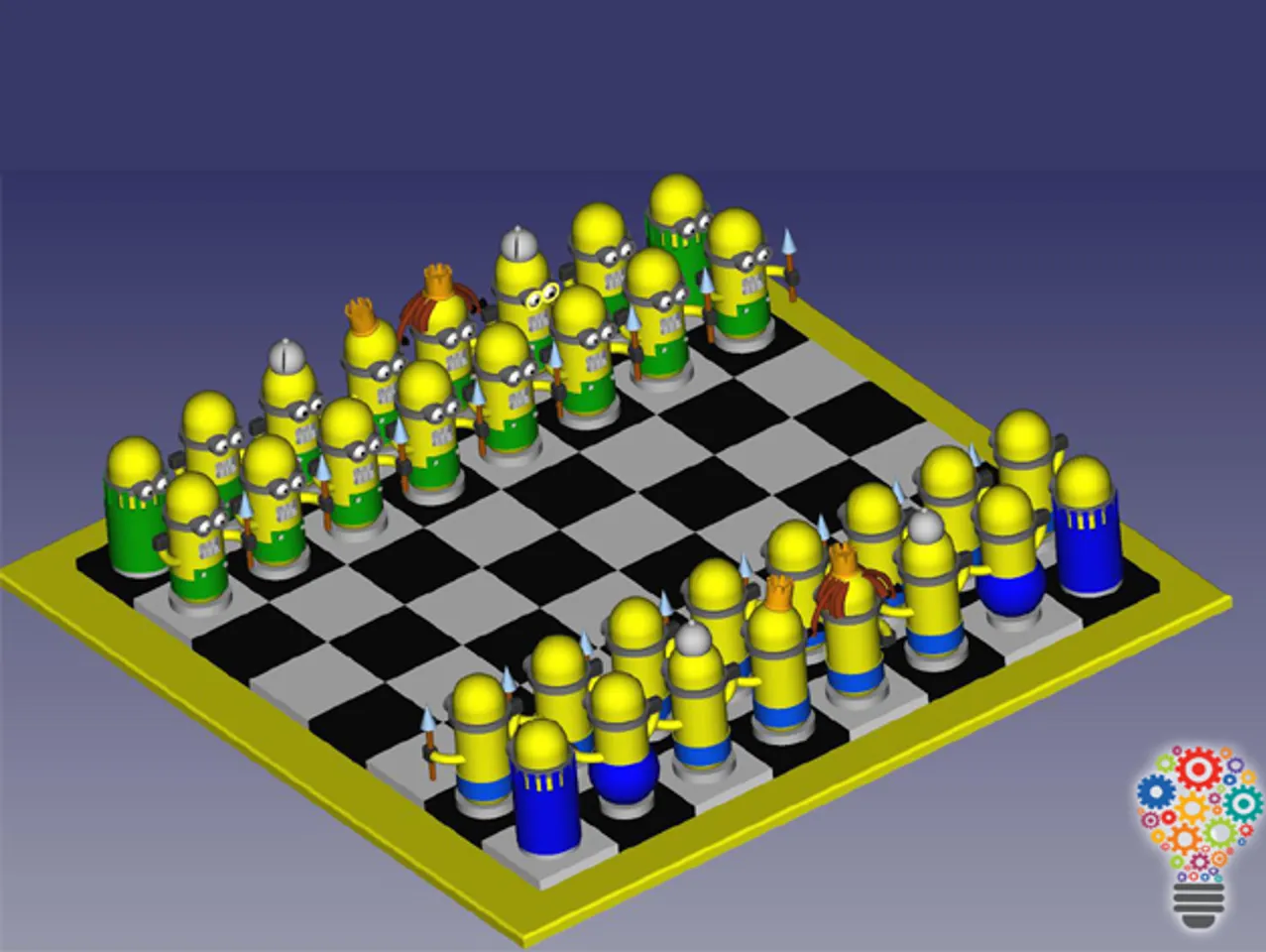 Ajedrez Minion - Chess Minion by Innovaland 3D | Download free STL ...