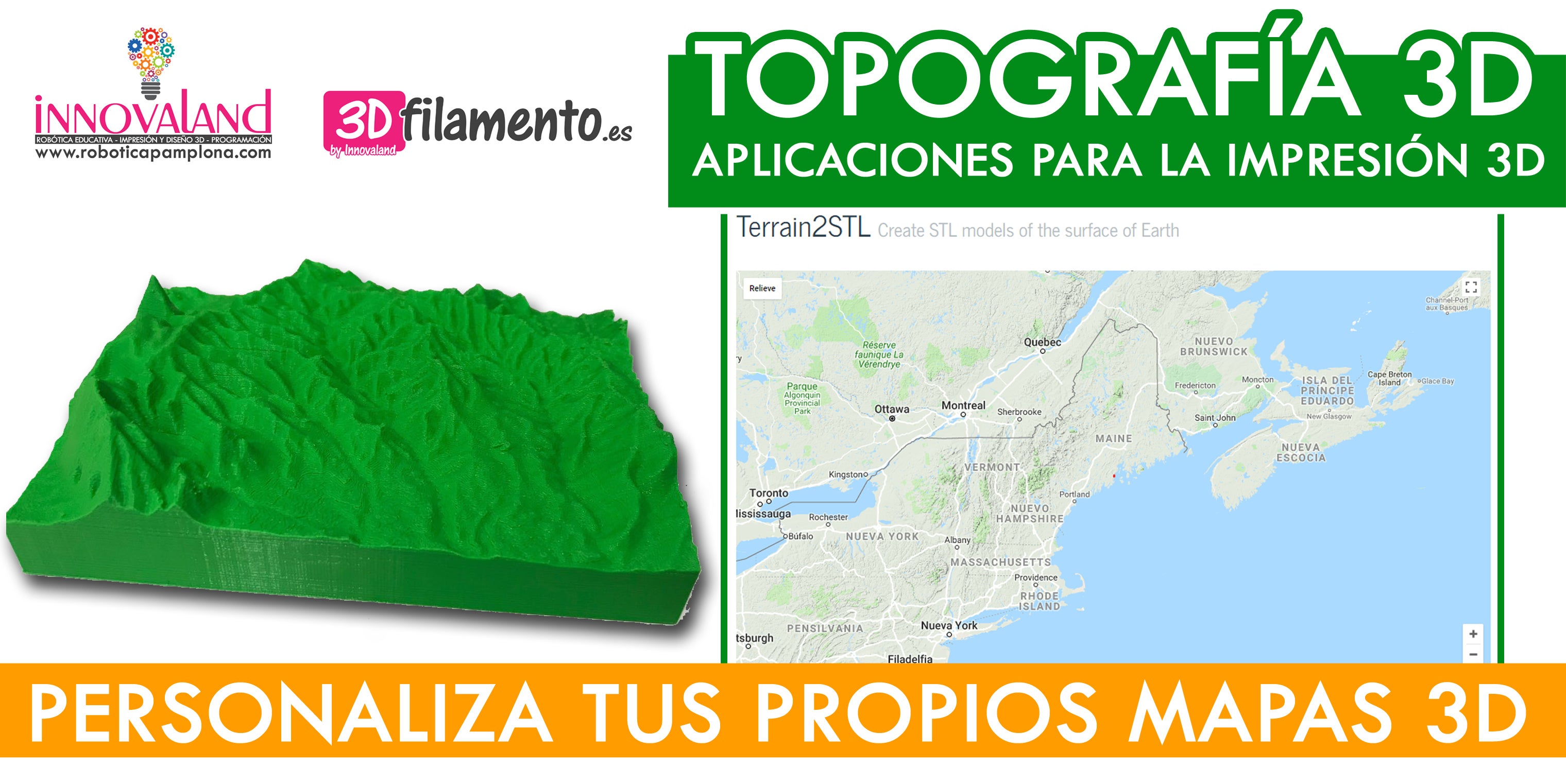 Custom 3D Topography | Topografía 3D personalizada by Innovaland 3D ...