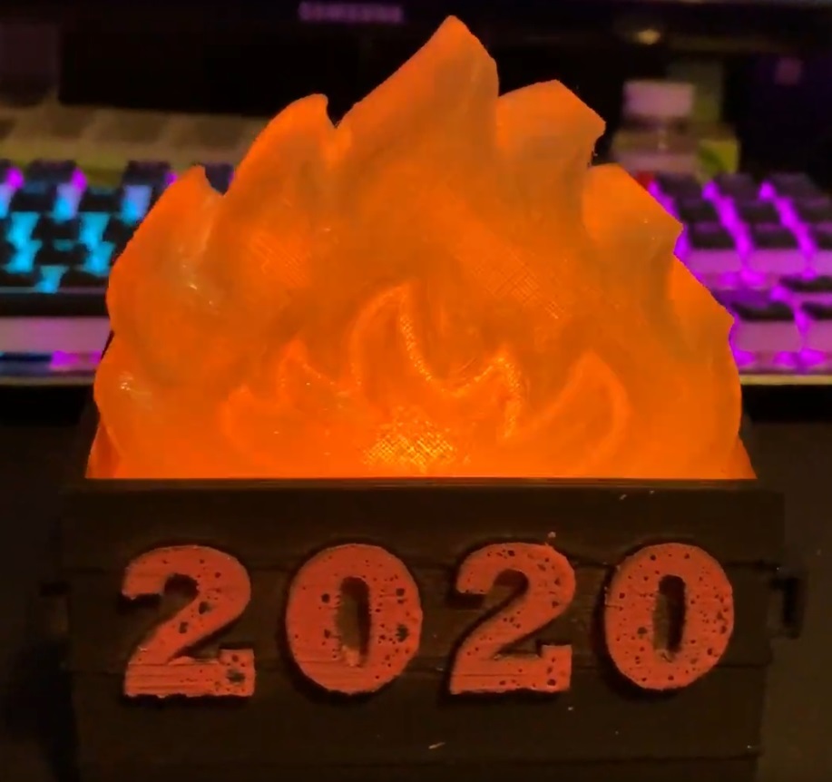 2020 Dumpster Fire Flickering LED by blownhemi | Download free STL ...