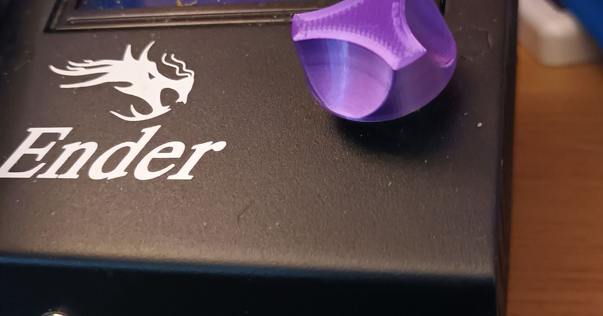 Ergonomic Rotary Encoder 3 point Knob by Meganoodle | Download free STL ...