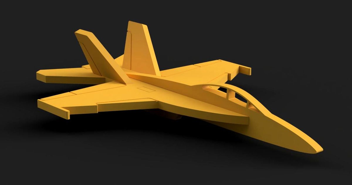 F/A-18 Super Hornet kit card von A3bilbaNEO | Kostenloses STL-Modell ...