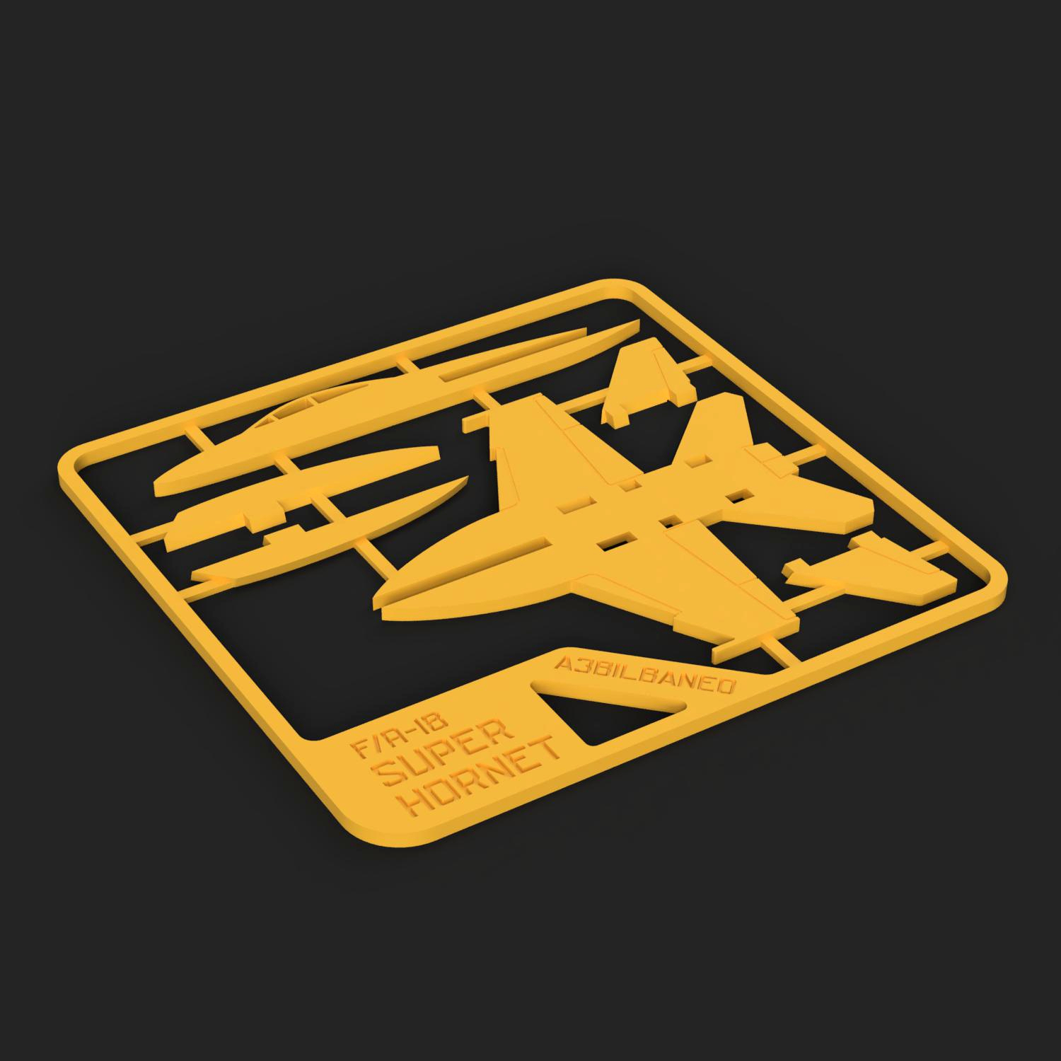 F/A-18 Super Hornet kit card von A3bilbaNEO | Kostenloses STL-Modell ...